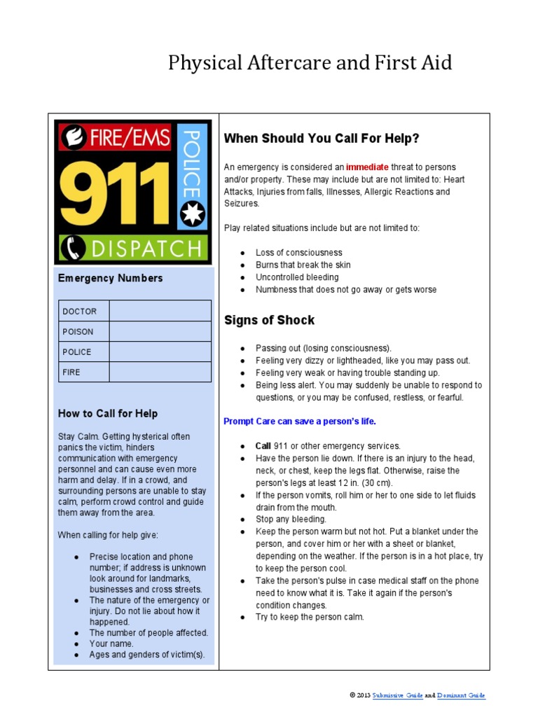 Quick Reference To After Play Firstaid | PDF | Burn | Wound