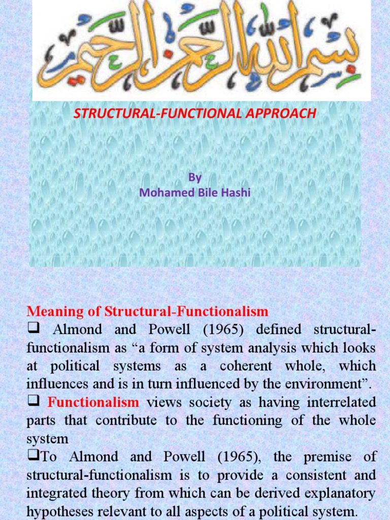 Structural - Functional Approach | PDF | Social Structure | System