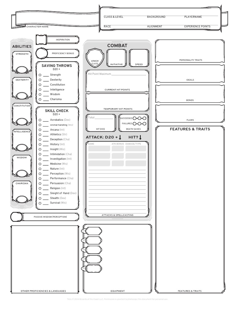 Captioned Character Sheet | Download Free PDF | Storytelling | Leisure ...