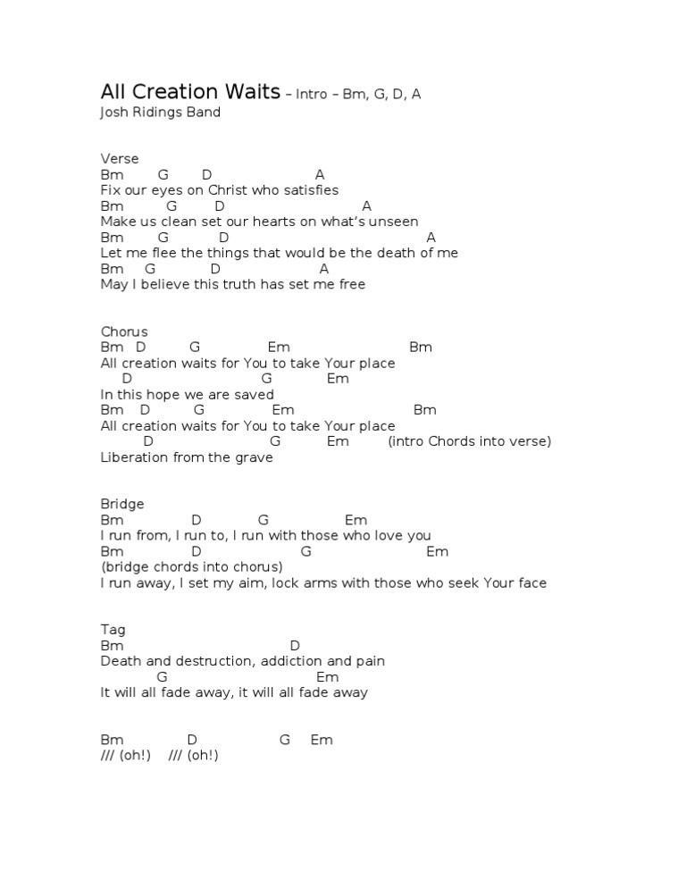 All Creation Waits | PDF