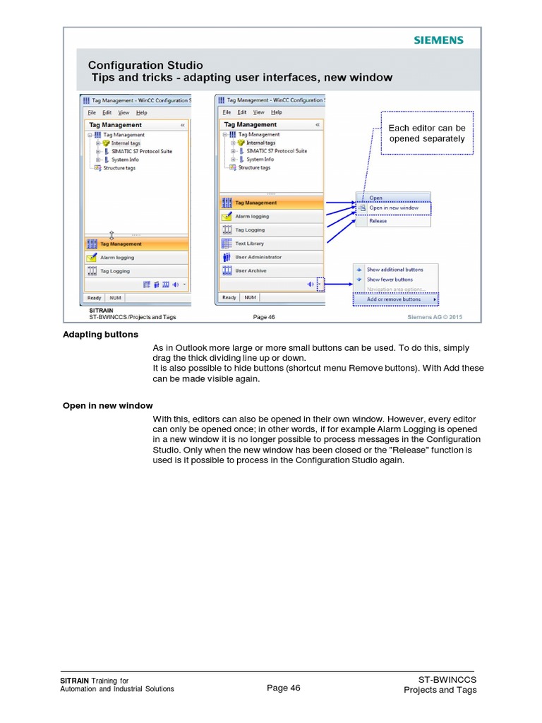 SITRAIN Interface Customization | PDF