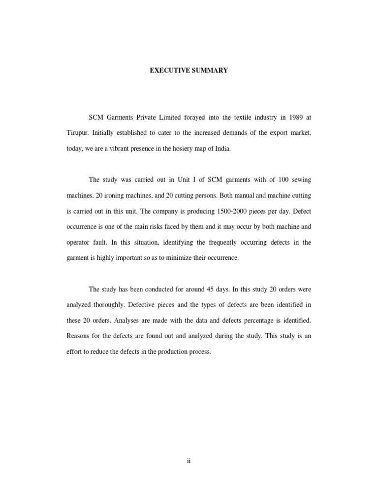 Garment Defect Analysis at SCM Pvt. Ltd. | PDF | Sewing | Clothing