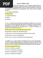 Part 1 Sample Questions MRCP | PDF | Myocardial Infarction | Hepatitis