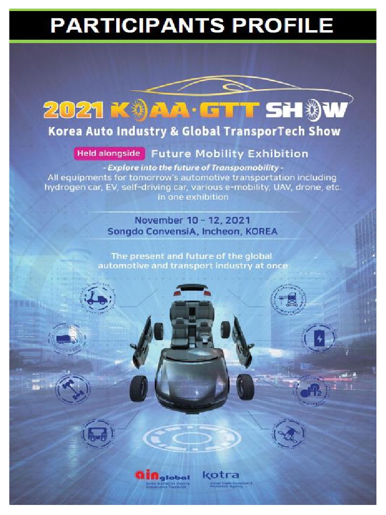 Koaa Gttshow2021participantsprofile | PDF | Car | Vehicles
