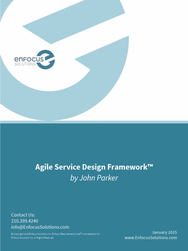 Agile Service Design Framework Enfocus Solutions | PDF | Agile Software ...