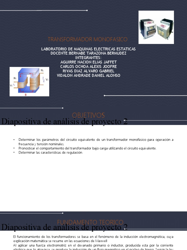 El Transformador Monofásico | PDF | Transformador | Inductor