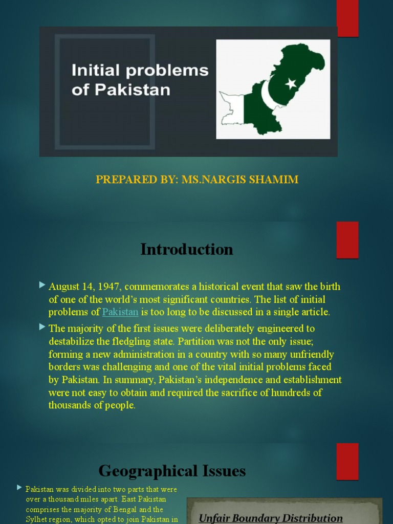 Pakistan's Early Challenges 1947 | PDF | Pakistan | Partition Of India