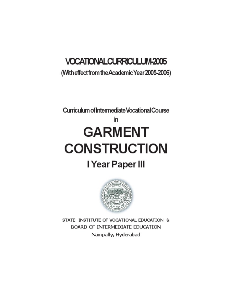 Garment Construction Basics | PDF | Textiles | Knitting