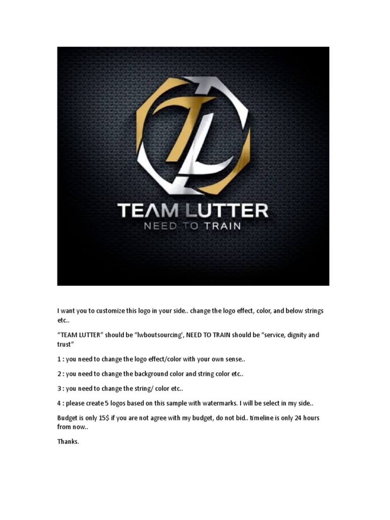 Logo Technical Specification | PDF | Self-Improvement