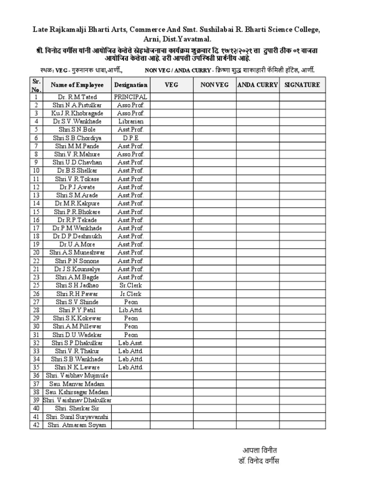 Invitation Dr. Vinod Varghese | PDF