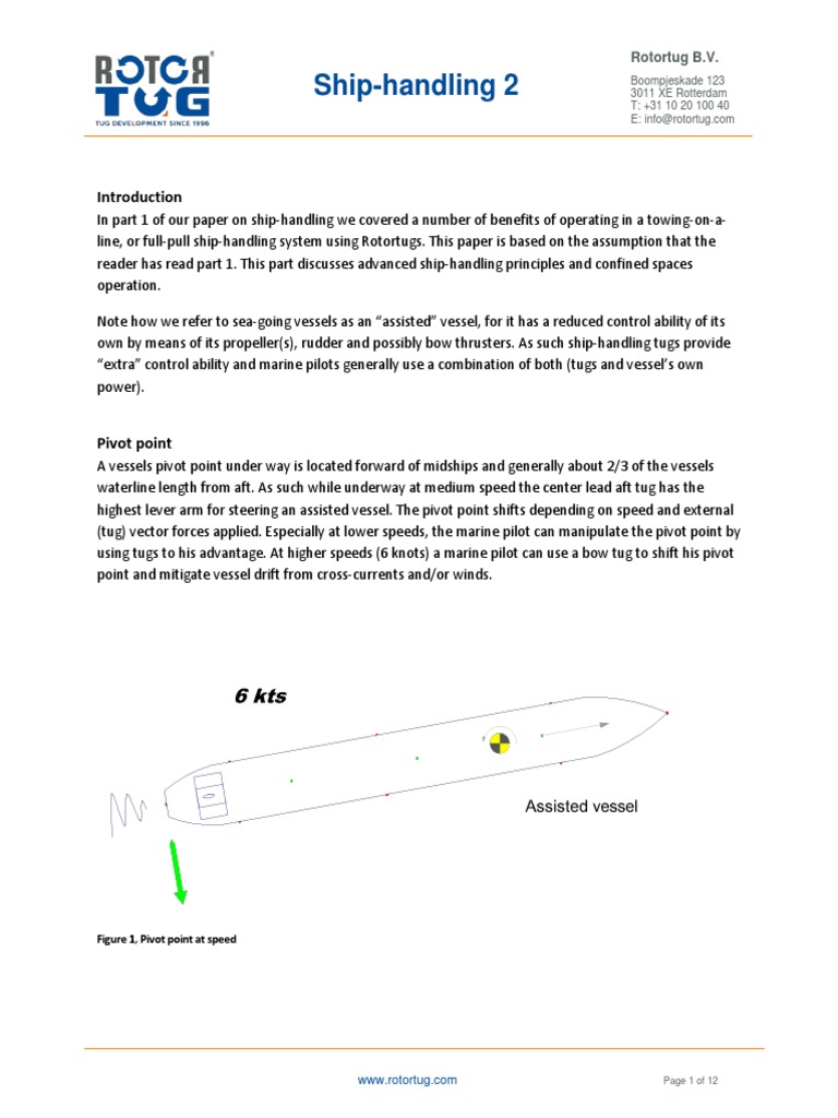 Ship-Handling 2: Rotortug B.V | PDF | Tugboat | Ships