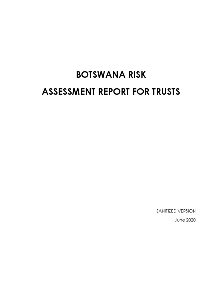 Trusts Risk Assessment Sanitised Version | PDF | Trust Law | Money ...