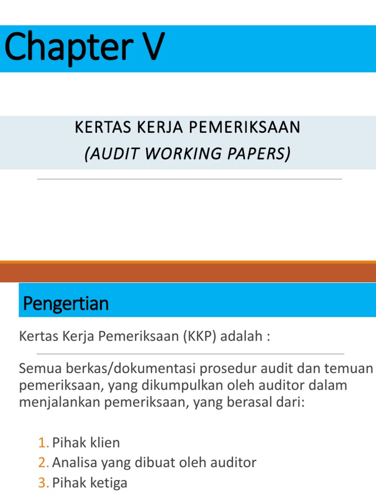 Contoh Kertas Kerja Audit KKP | PDF