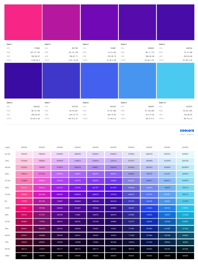 Palette | PDF | Rgb Color Model | Computer Vision