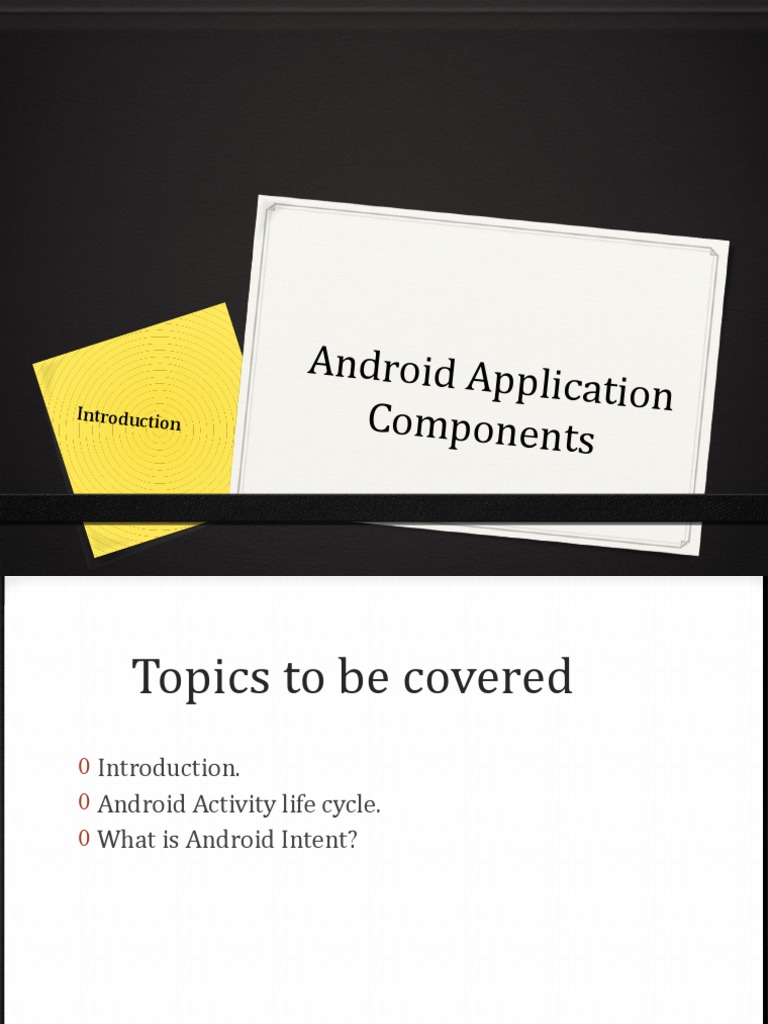 Android - Activity and Intent Finished | PDF | Class (Computer Programming) | Android (Operating ...