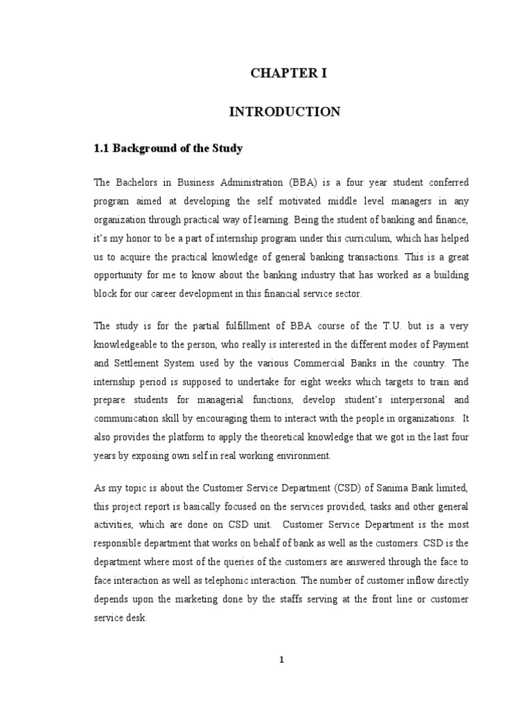 Sanima Bank Intern Report | PDF | Banks | Central Banks