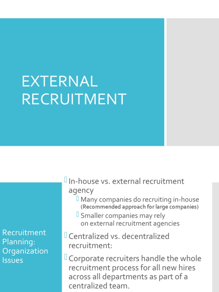 External Recruitment | PDF | Recruitment | Employment