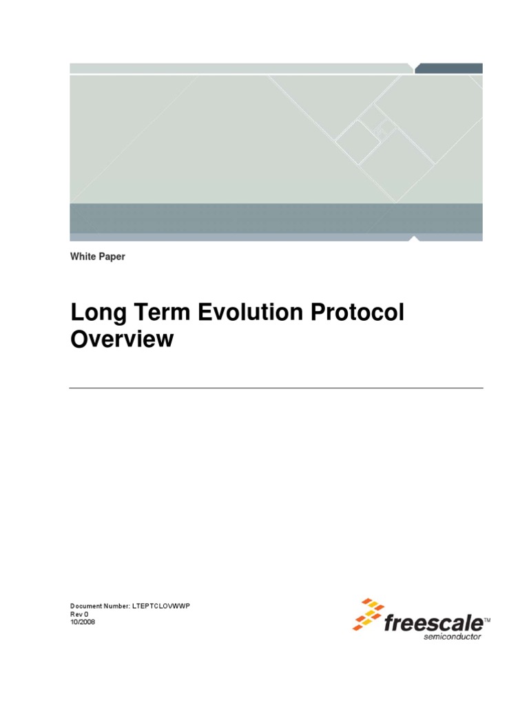 LTE Protocol Overview | PDF | Lte (Telecommunication) | Network Packet