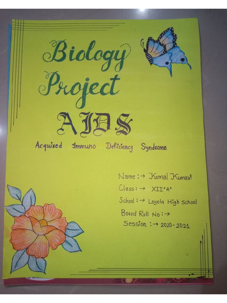 ISC Biology Project On AIDS | PDF