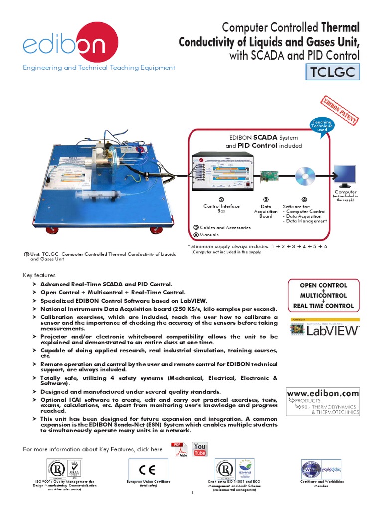 M5-03 - Edibon TCLGCThermal Conductivity Unit | PDF | Programmable ...