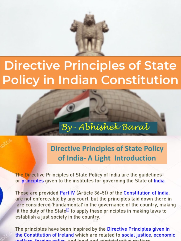 Overview of Directive Principles in India | PDF | Government | Crime ...