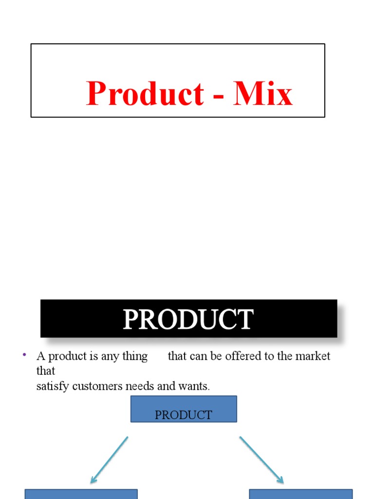Product - Mix | PDF | Product (Business) | Sales