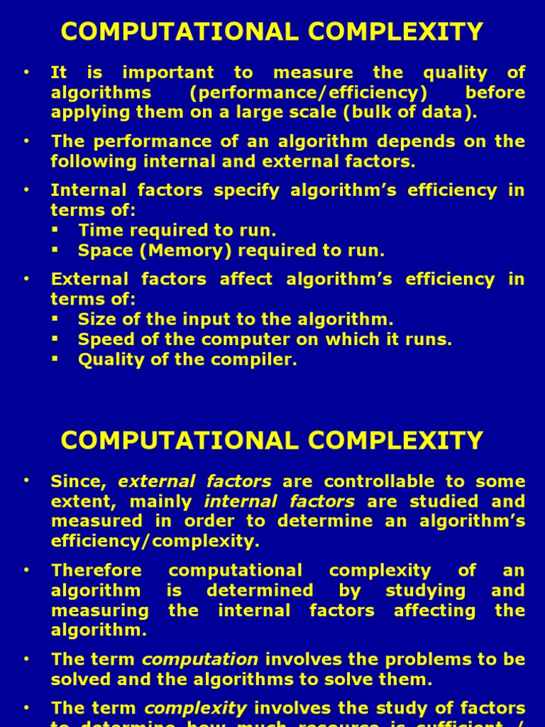 Computational Complexity Pdf Time Complexity Computational Complexity Theory