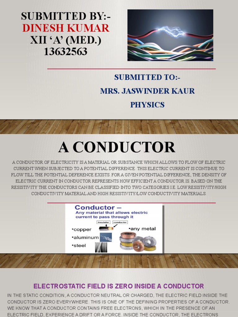 Properties of Conductors | PDF | Electrical Resistivity And ...
