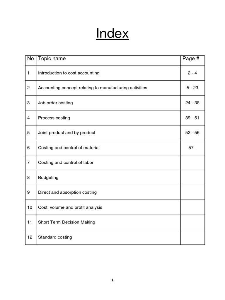 Cost Accounting Fundamentals: An Introduction to Key Concepts and Terminology Related to ...