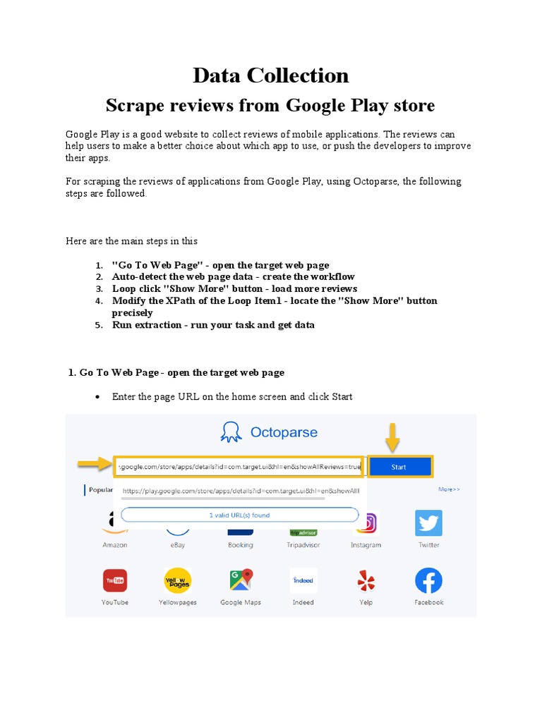 Data Collection Using Octoparse | PDF | Computers