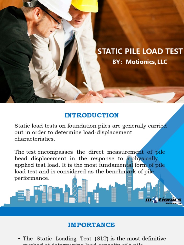 Wireless Pile Load Test Kit Presentation | PDF | Deep Foundation | Beam ...