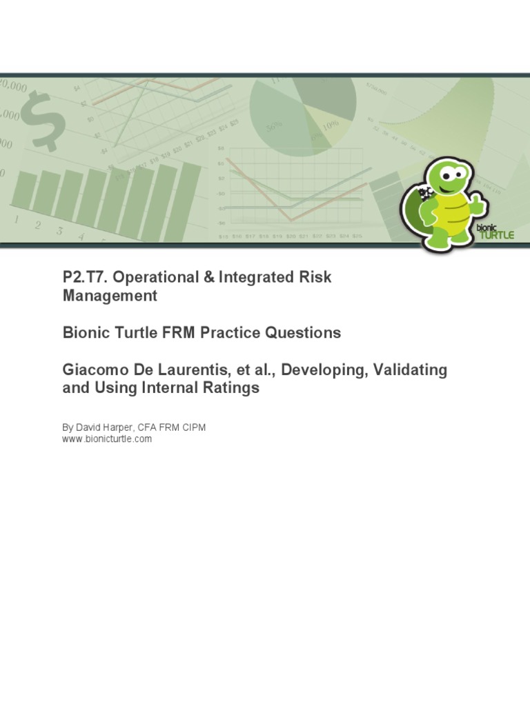 Practice Question de Laurentis, Chapter 5 Validating Rating Models ... Practice Question de Laurentis, Chapter 5 Validating Rating Models ...