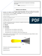 Questionário de Ciências Tema Lua, Fases Da Lua e Eclipses | PDF | Lua | Eclipse