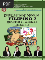 (Week 1) FIL 7 Q2 Nasusuri Ang Mga Detalye NG Tekstong Pampanitikan para Sa Kritikal | PDF