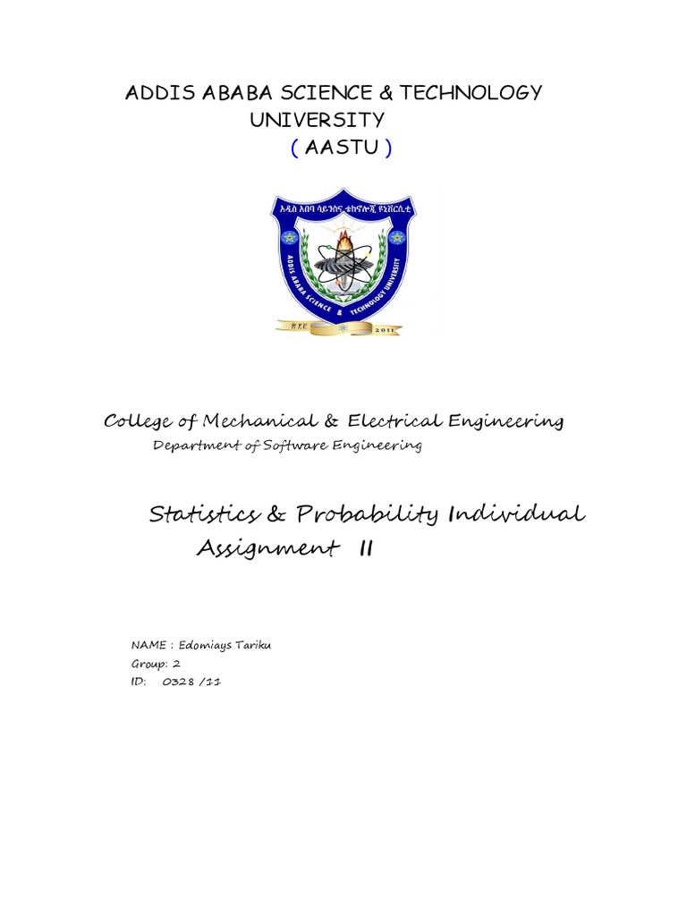 Stat Assignment Pdf Sampling Statistics Standard Deviation