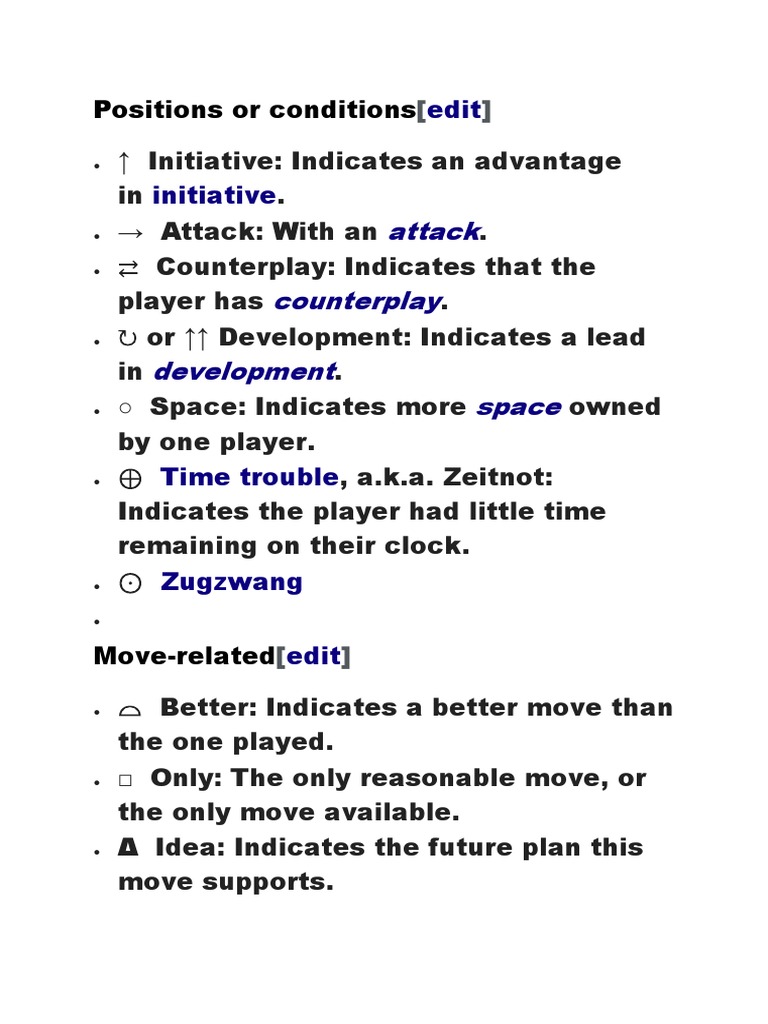 Chess Symbols | PDF