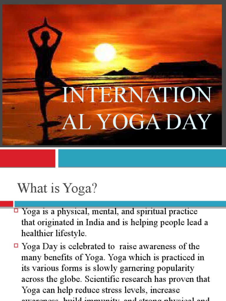 International Yoga Day | PDF | Yoga | Personal Development