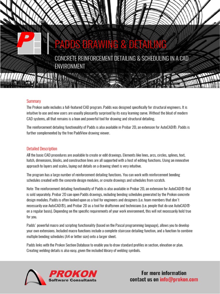 Prokon Product Padds Drawing Detailing v1.0 | PDF | Computer Aided ...