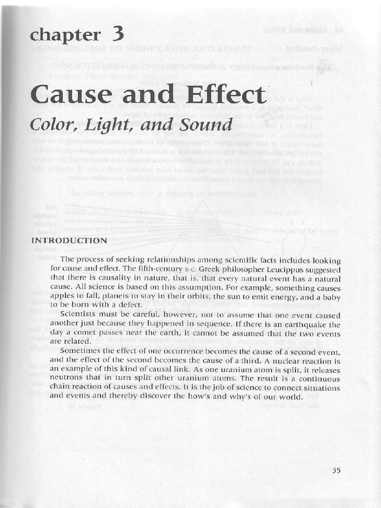 Cause and Effect - Technical and Scientific (English For Science) | PDF