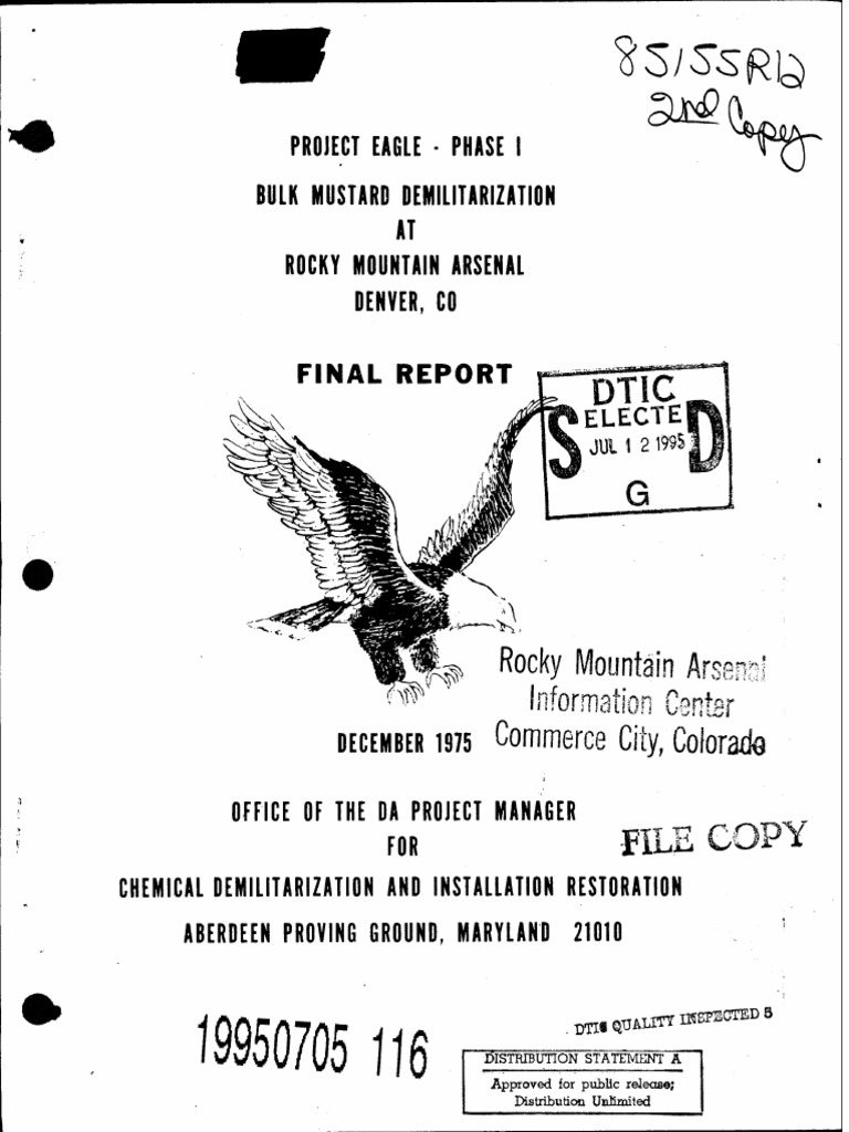 Project Eagle | PDF | Chemical Weapon | Waste Management