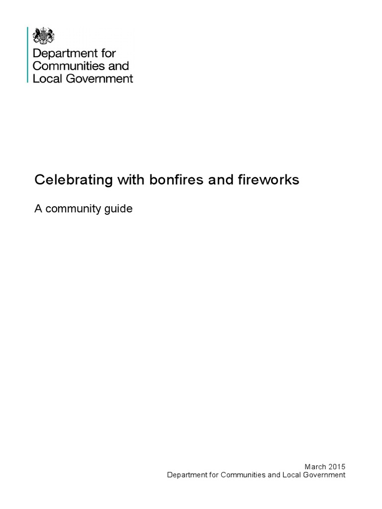 Bonfires and Fireworks | PDF