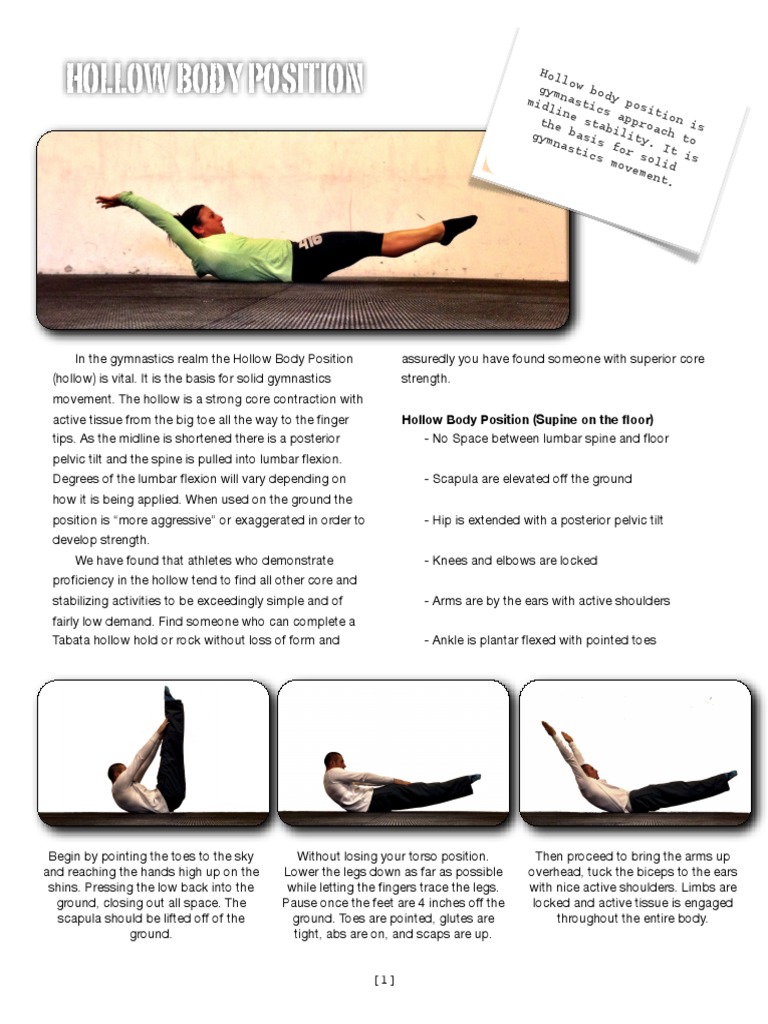 Hollow Body Position & Arch Body Position | PDF | Anatomical Terms Of ...