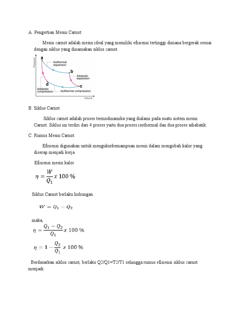 Mesin Carnot | PDF | Griya & Taman | Sains & Matematika