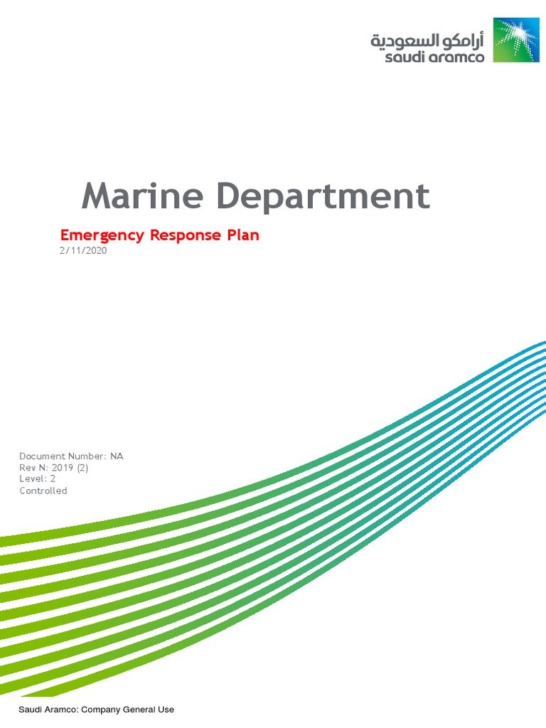 Aramco Marine Emergency Response Plan | PDF | Emergency Management ...