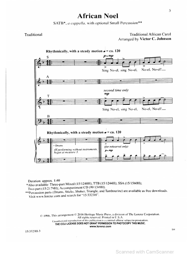 African Noel - Victor C Johnson | PDF