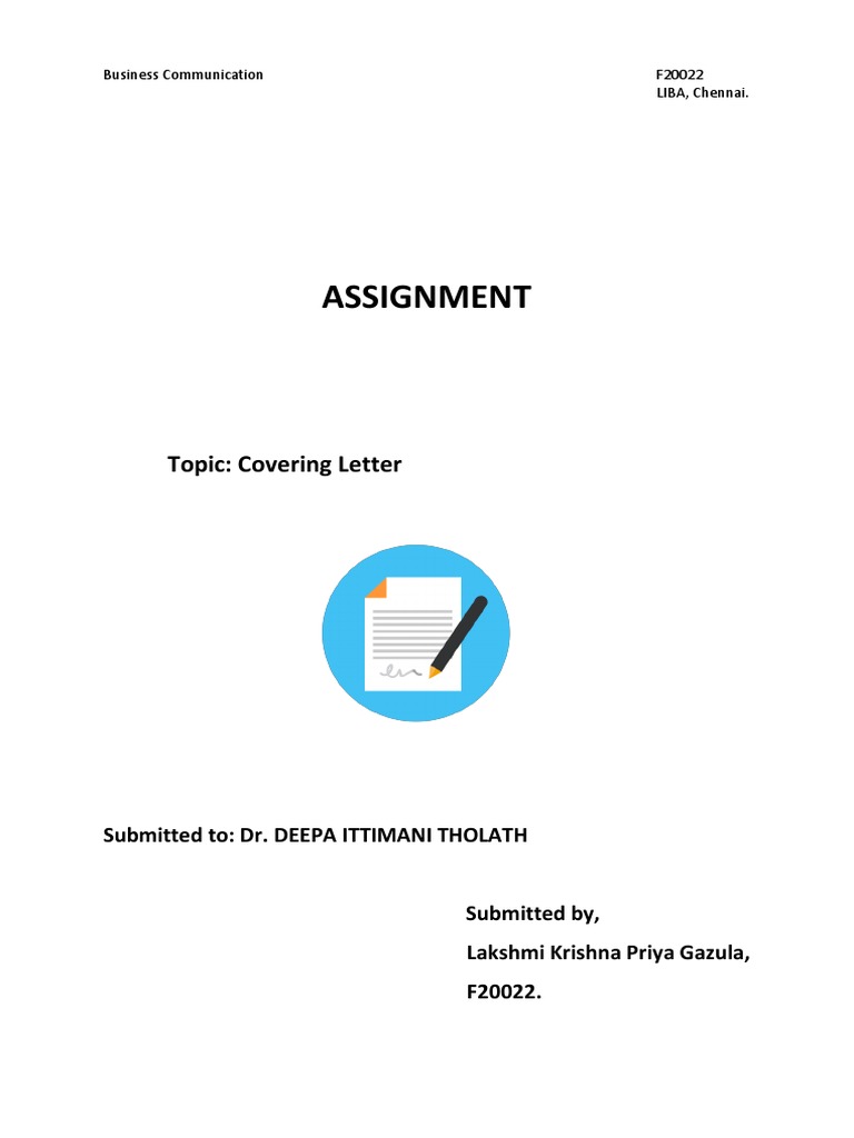 F20022 - G.L.Krishna Priya - Covering Letter | PDF
