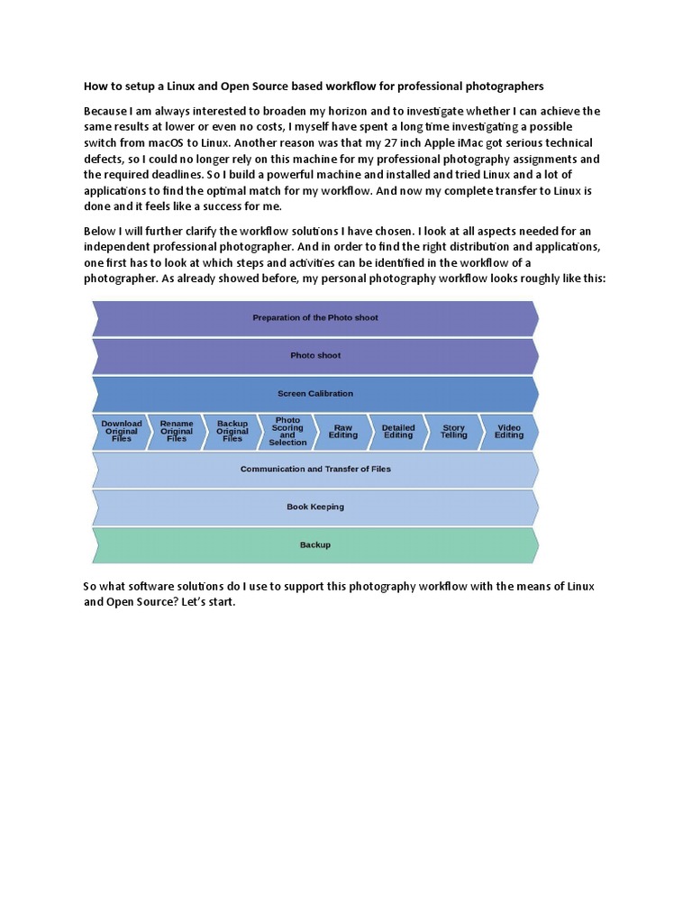 How To Setup A Linux and Open Source Based Workflow For Professional ...