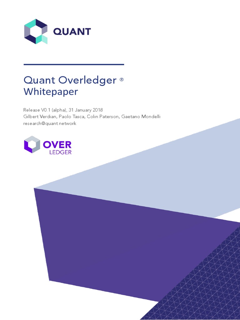 60211c93f1cc59419c779c42 Quant Overledger Whitepaper Sep 2019 | PDF ...
