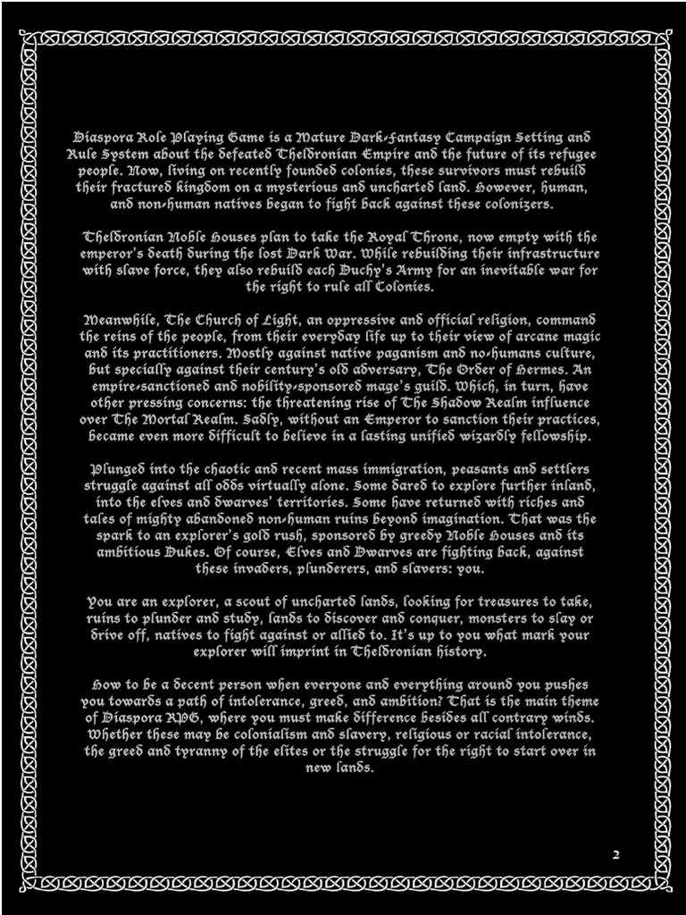 Diaspora RPG v94 2 | PDF