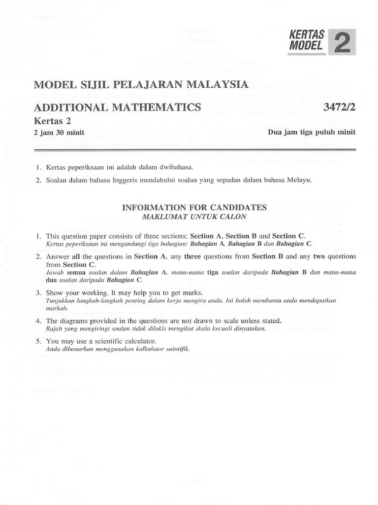 Sasbadi KM SPM (AM) - Set2P2 | PDF